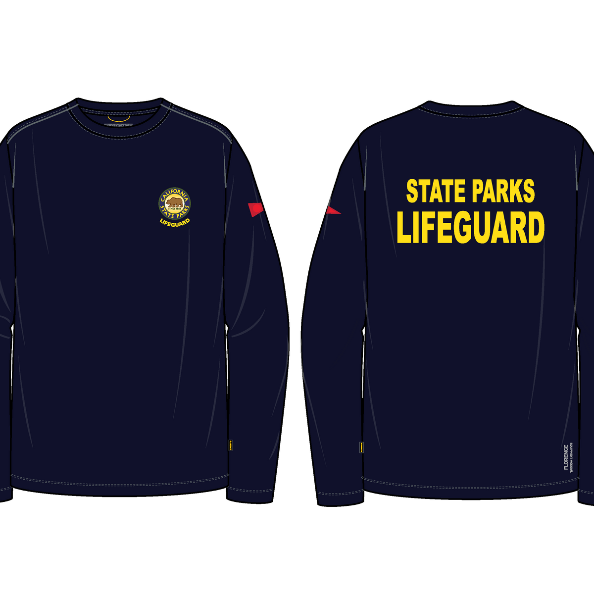 CA STATE PARKS Lifeguard Performance Long Sleeve – Lost Winds Dive Shop