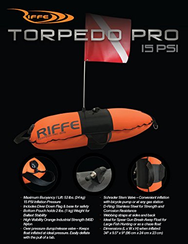 Riffe Torpedo Pro Dive Float with Flag – Lost Winds Dive Shop